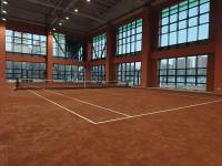 China Authentic Red Clay Tennis Court with Brick Dust Finish Enhanced Slide Capabilities and ITF Standards for Strategic Training Sessions in Luxury Residential or Commercial Settings for sale