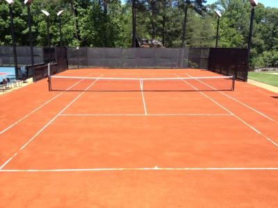 China Regular Rolling And Watering Maintenance Sports Red Clay Clay Engineered To Support And Durability On Athletic Courts for sale