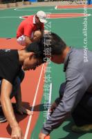 China Stop Surface Cracking With Professional Hard Acrylic Tennis Coating US Manufacturer for sale