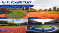 China Municipal Running Track for Public Sports Parks and Athletic Centers for sale