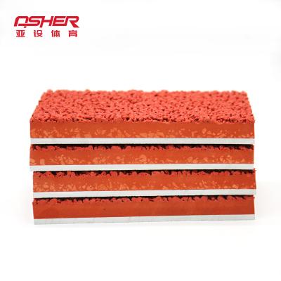 China Synthetic Running Track Construction Service With Hybrid Rubber Surface System Base Evaluation Installation Guidance And Custom Project Specifications for sale
