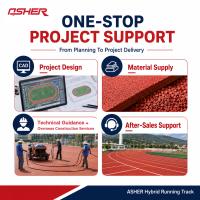 China Athletic Track Construction Services For Municipal Sports Projects for sale