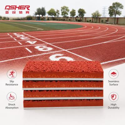 China Seamless Hybrid Running Track Surface Installation Solution for sale