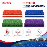 China Excellent Playground Running Track Hybrid Polyurethane Surface For Schools Community Sports Areas And Custom Athletic Facility Projects for sale