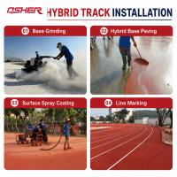 China Hybrid Running Track Renovation System System With Hybrid PU Construction For Track Resurfacing Repair And Athletic Facility Upgrade Projects for sale