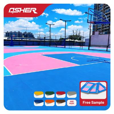 China Premium Wear-Resistant Acrylic Flooring System for Tennis & Basketball Courts for sale