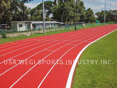 China 13mm Porous Tartan Running Track with 0.88 MPa Tensile Strength for Training Center for sale