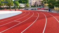 China 13mm Porous Tartan Running Track with 0.88 MPa Tensile Strength for Training Center for sale