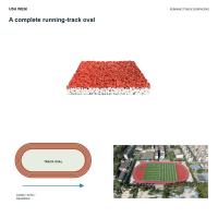 China 0.88 N/mm2 Tensile Strength Running Track Oval For Athletic Fields for sale