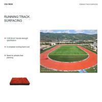 China 0.88 N/mm2 Tensile Strength Running Track Oval For Athletic Fields for sale