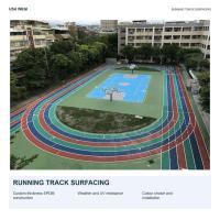China Customized Thickness EPDM Rubber Running Track Weather And UV Resistant Easy Installation Various Colors Available for sale