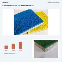 China Customized Thickness EPDM Rubber Running Track Weather And UV Resistant Easy Installation Various Colors Available for sale