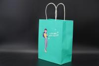 China Custom Kraft Paper Packaging Bag Personalized Printed Paper Bags With Handles for sale