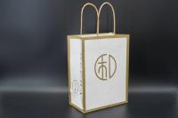 China ODM Recycled Paper Shopping Bags Personalized Bulk Kraft Bags With Handles for sale