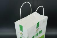 China Carrying Kraft Paper Food Bags Packaging Compact and Lightweight for sale