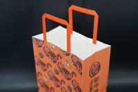 China Packaging Kraft Paper Carrier Bags Printing Custom Restaurant Paper Bags for sale
