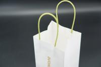 China OEM Takeout Kraft Paper Bags With Twisted Handles Single Cup Paper Bag for sale