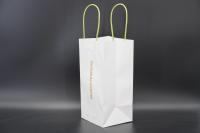 China OEM Takeout Kraft Paper Bags With Twisted Handles Single Cup Paper Bag for sale
