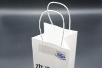 China Recycled Takeout Small Kraft Paper Bags With Handles Twisted for sale