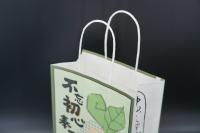 China Reusable custom printing paper bags sturdy Kraft Paper Shopping Bags With Logo for sale