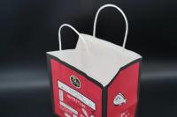 China Extra Large Wide Bottom White Kraft Paper Bags Printing Customized for sale