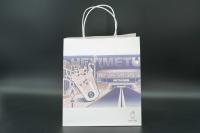 China White Unique Custom Printed Paper Bags Recyclable Extra Large Bottom for sale