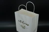 China ODM Handle Paper Bags Sustainable Custom Kraft Shopping Bags Lightweight for sale