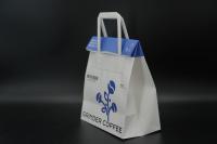 China Customized Printing Paper Bags Folding Mouth Personalised Paper Bags With Handles for sale