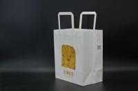 China Custom Printing Kraft Paper Bread Bags Organic Food Packaging Paper Bags for sale