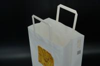 China Custom Printing Kraft Paper Bread Bags Organic Food Packaging Paper Bags for sale