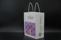China Takeaway Eco Friendly Paper Bags Printing Kraft White Cardboard Paper Bag for sale