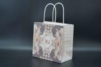 China Renewable Eco Paper Bags Wide Bottom Oversize Kraft Shopping Bags for sale