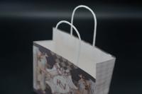 China Renewable Eco Paper Bags Wide Bottom Oversize Kraft Shopping Bags for sale