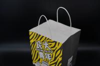 China Customized Eco Paper Bags With Twisted Handles Black Sustainable for sale