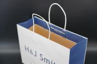 China Luxury Coated Eco Paper Bags Packaging Biodegradable With Twisted Paper Handles for sale