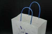 China Recyclable Eco Paper Bags Kraft Coffee Food Takeaway Paper Bags for sale