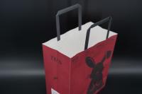 China Versatile Paper Packing Bag Eco Lightweight Kraft Takeaway Bag for sale