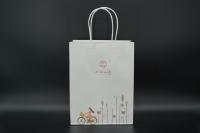 China Customized Personalized Paper Bags White Kraft Bags With Handles Twisted FSC for sale