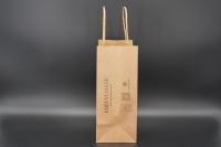 China Takeaway Eco Paper Bags Brown Kraft Paper Shopping Bag Customized for sale