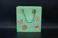 China Multicolored Printing Kraft Cookie Paper Bag Hygienic PP Rope Handle for sale