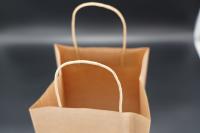 China ODM / OEM Eco Friendly Kraft Brown Paper Bags Printing Square Bottom for sale