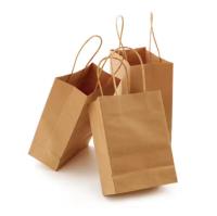 China HDPK 2022 Factory Customized Kraft Paper Bags With Personal Logo Shopping Gift Paper Bags for sale