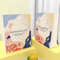 China Convenient And Durable Restaurant Food Carry Personalized Premium Kraft Paper Bag for sale