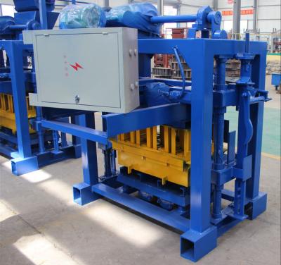 China Brick Making Machine Small Cement Manual Hollow Block Making Machine With Mixer 4-40 for sale