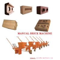 China Clay Block Machine 2-40 Moulds Manual Brick Making Machinery For Sale Machine for sale