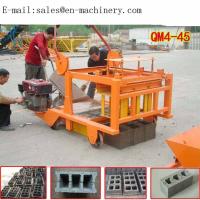 China Mobile Diesel Concrete Block Making Machine 4-45 No Electric Concrete Brick Making Machine for sale