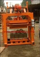 China Brick Making Machine Small Cement Manual Hollow Block Making Machine With Mixer 4-40 for sale