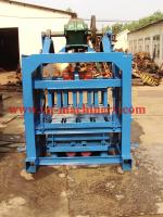 China Brick Making Machine Small Cement Manual Hollow Block Making Machine With Mixer 4-40 for sale