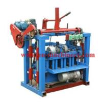China Brick Making Machine Small Cement Manual Hollow Block Making Machine With Mixer 4-40 for sale