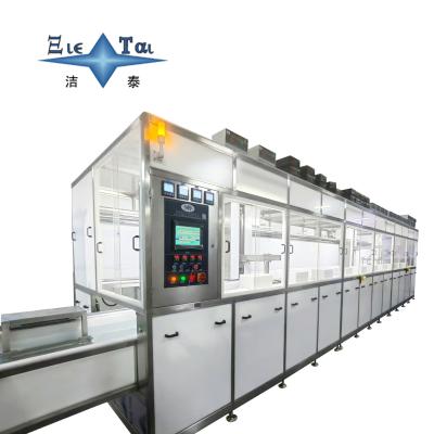 China JTM-10720AD 40kHz Ultrasonic Semiconductor Wafer Cleaning Machine for 300mm/200mm Wafers with 10-Tank System for sale